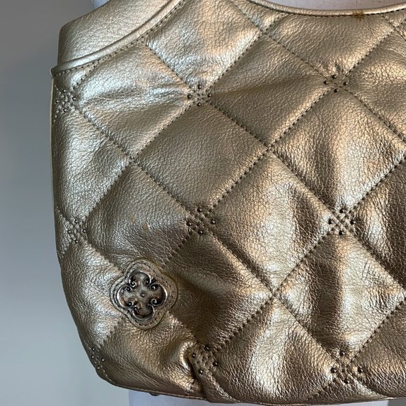 Brighton | Bags | Brighton Metallic Lena Quilted Studded Leather Bag ...